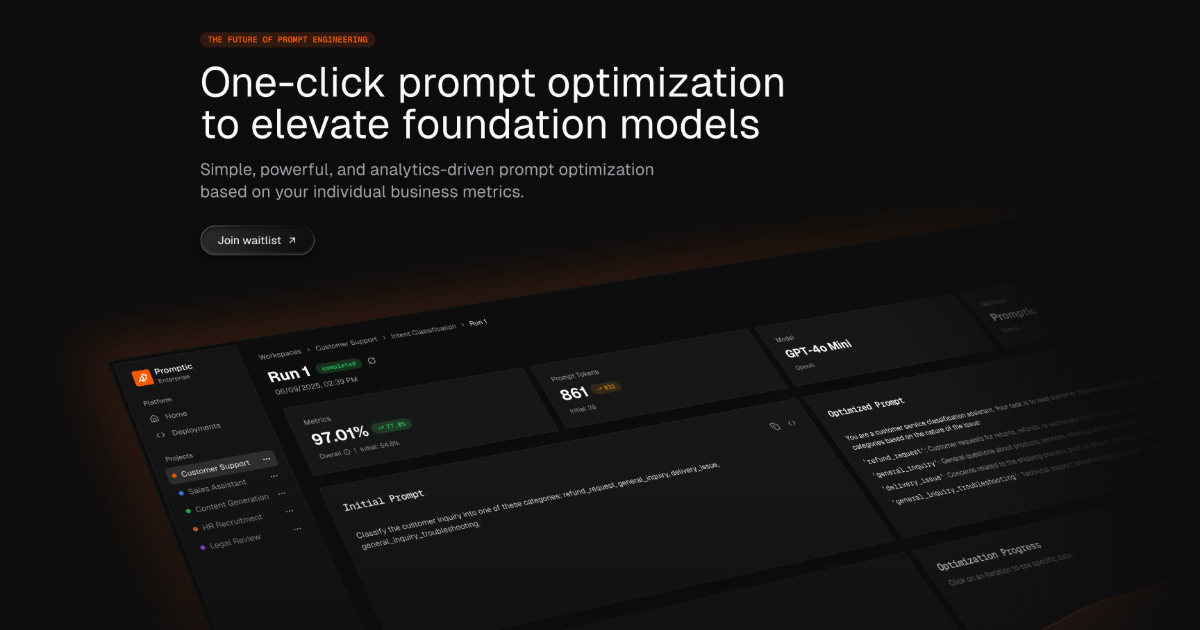 Promptic - One-click prompt optimization to elevate LLMs